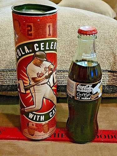 Cal Ripken 21 Years Commemorative Coke Bottle in Protective Can | eBay
