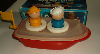 Tupperware Tupper Canoe Toy Boat w/ Figures Tuppertoys 1985 Vintage | eBay