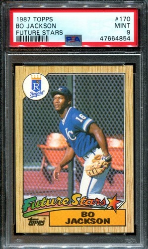 1987 Topps Bo Jackson Future Stars #170 Rookie RC PSA 9 | eBay