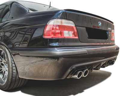 For Bmw E39 M5 5 Series Rear Diffuser Left Dual Output Gloss Black 1996 ...