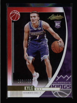 KYLE GUY 2019/20 PANINI ABSOLUTE #56 ROOKIE RED FOIL RC #123/199 AZ2924 ...