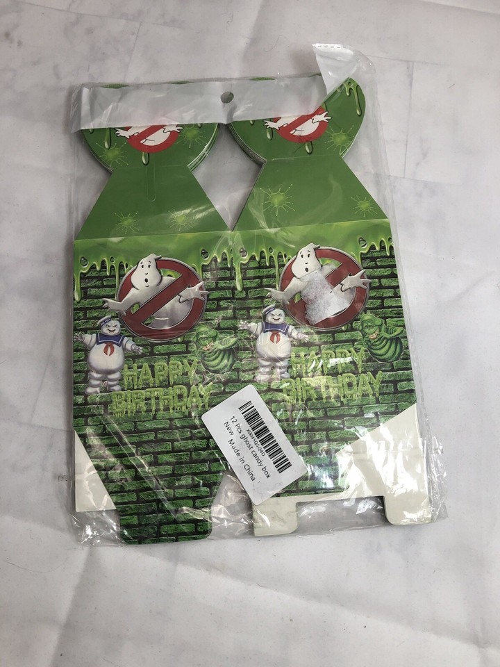 Ghostbusters Birthday Party Supplies Treat Candy Boxes 12ct Slimer Stay ...