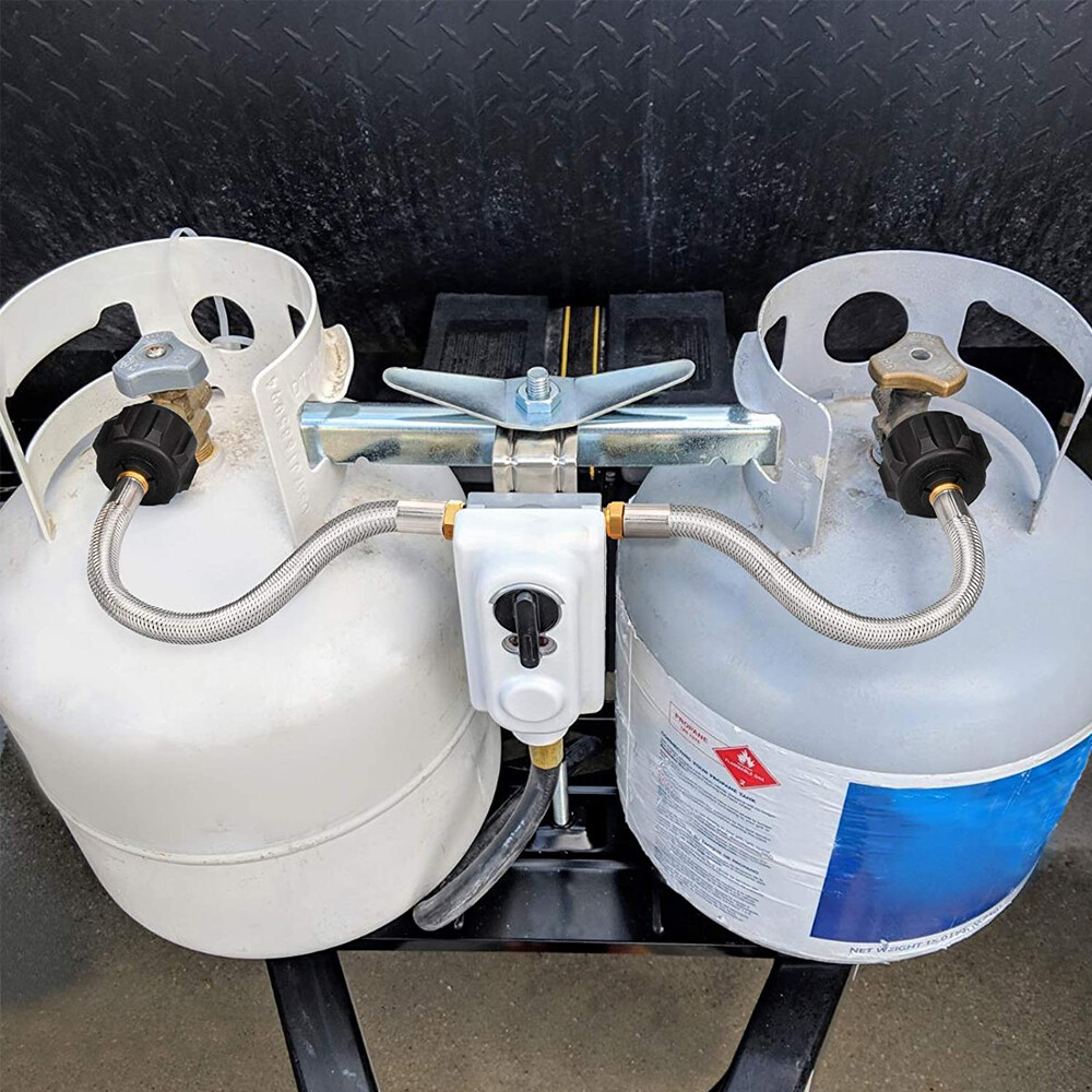 15 Inch Stainless Braided RV Propane Pigtail Hose, 2 Pack, Type1 ...