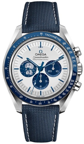Omega Speedmaster Chronograph White Blue Dial Limited Snoopy Award Men ...