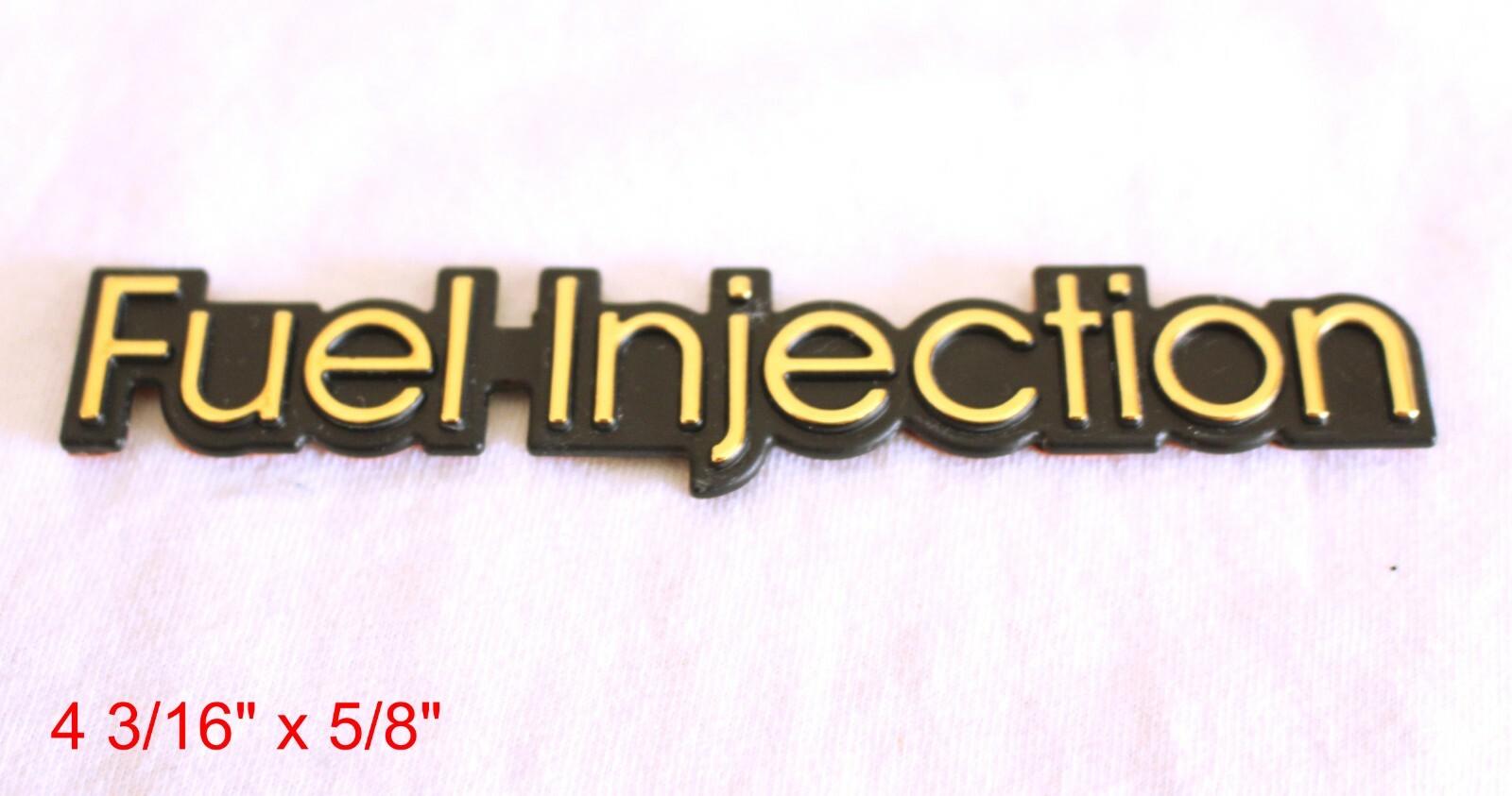 OLDSMOBILE 88 98 CUTLASS FIRENZA GOLD PLATED "FUEL INJECTION" EMBLEM ...