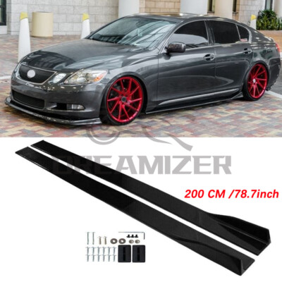 For Lexus IS200 IS350 IS250 IS400 Side Skirt Extension Body Kit Lip ...