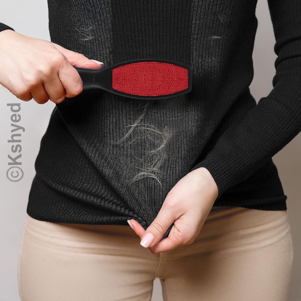 Double Sided Lint Brush Cloth Fluff Pet Hair Remover Fabric Dust ...