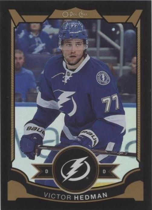 2015-16 O-Pee-Chee - Victor Hedman #344 Rainbow Foil Black /100 for ...