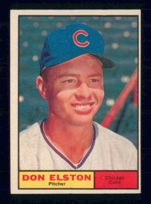 1961 TOPPS BASEBALL # 169 DON ELSTON INV J7965 | eBay