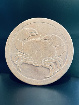Crab Trivet Sullivan Pottery Hanging Wall Plate with Crab Motif in Rose ...