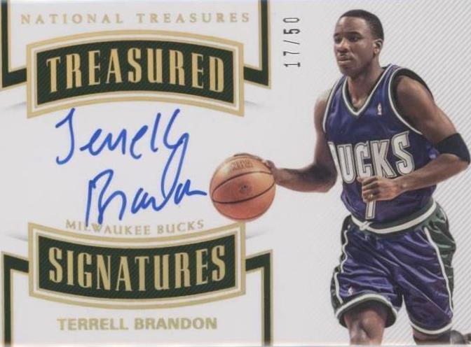 2017-18 Panini National Treasures - Treasured Signatures Terrell ...