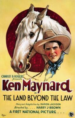The Land Beyond The Law Poster Ken Maynard 1927 Old Movie Photo | eBay