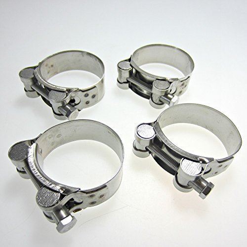 Stainless Steel Motorcycle Exhaust Clamp 56-59mm x4 | eBay