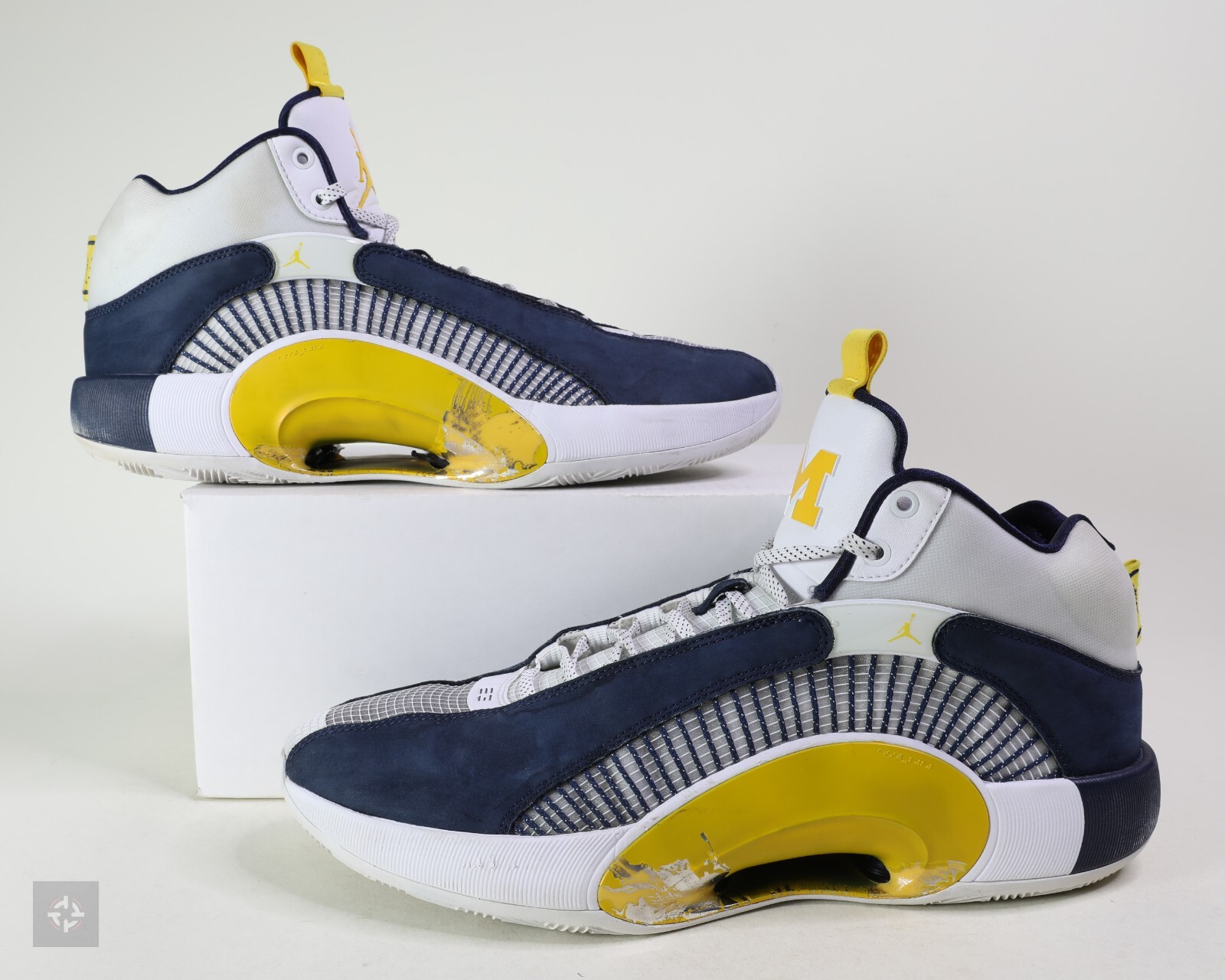 Nike Air Jordan 35 Michigan Wolverines Home Player Exclusive Shoes Men ...