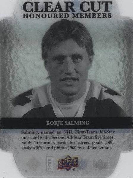 2011-12 Upper Deck - Clear Cut Honoured Members #HOF-39 Borje Salming ...