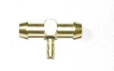 Plastic Brass Primer Tee 1/8" x 1/4" Fuel Line Fitting KAWASAKI 750 SX ...