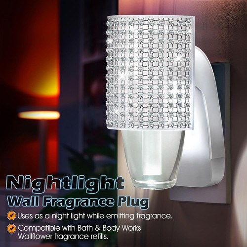Wall Fragrance Plug in with Night Light, Compatible Bath & Body White ...
