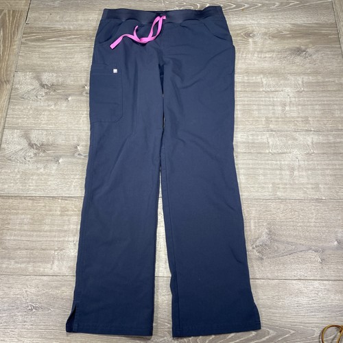 Figs Pants Womens Large Tall Navy Blue Technical Collection Drawstring ...