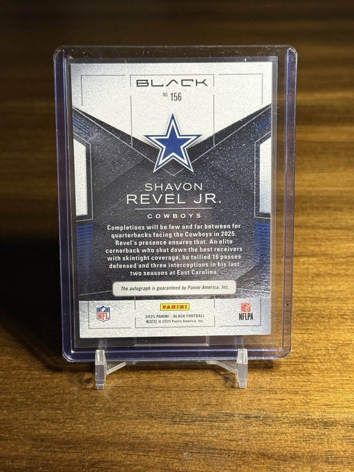 2025 Panini Black NFL - Shavon Revel Jr. RC No. 156 Auto /99 Cowboys | eBay