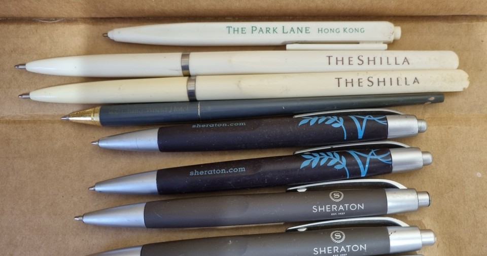 Job Lot Ballpoint Pens Advertising Promotional Hotel Souvenir x 30 ...