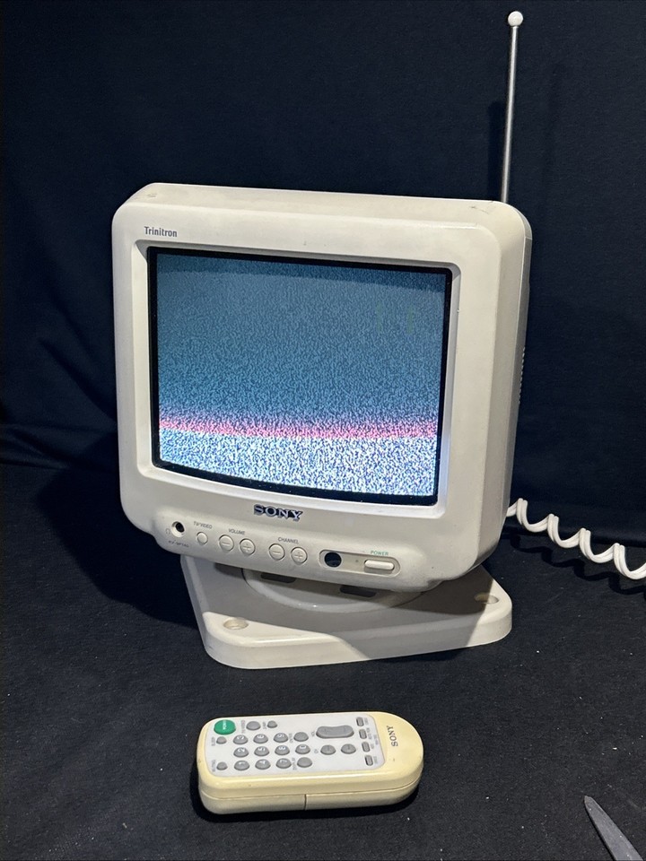 Sony Trinitron KV-9PT40 White CRT TV With Remote Tested And Working | eBay