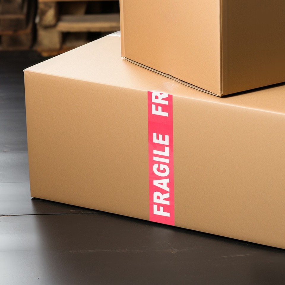 Caution Fragile Tape Adhesive Tapes Shipping Boxes Warning Labels ...