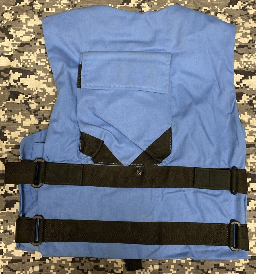 GENUINE BRITISH ARMY UN PEACEKEEPER BLUE IS ECBA CBA BODY ARMOUR COVER ...