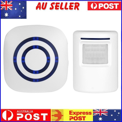 Wireless 110-240V Motion Detector Sensor Doorbell PIR Infrared Alarm w ...