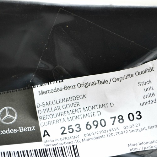 MERCEDES-BENZ GLC X253 INTERIOR D-PILLAR PANEL COVER A2536907803 | eBay