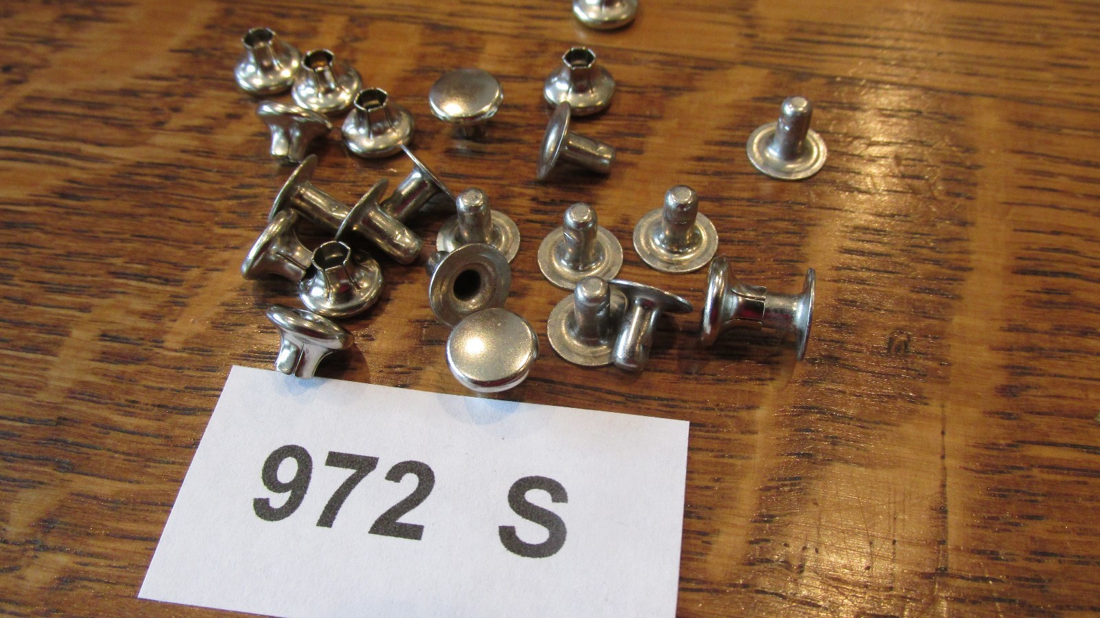 LG. DOT SPEEDY RIVETS 1 DOZ SOLID BRASS N.PL. USA RAPID RIVETS FOR ...