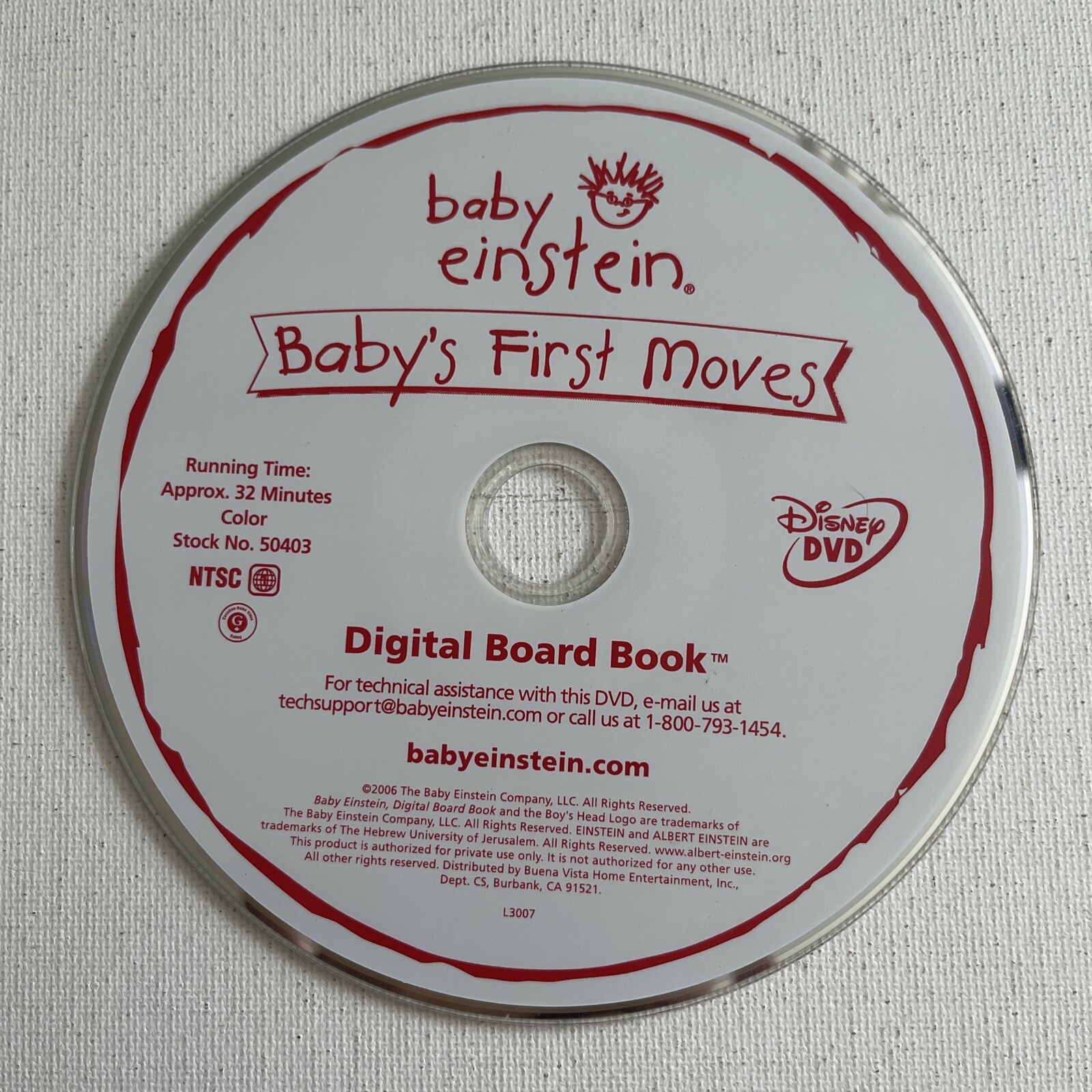Disney’s Baby Einstein : Babys First Moves (DVD, 2007) **********DVD ...