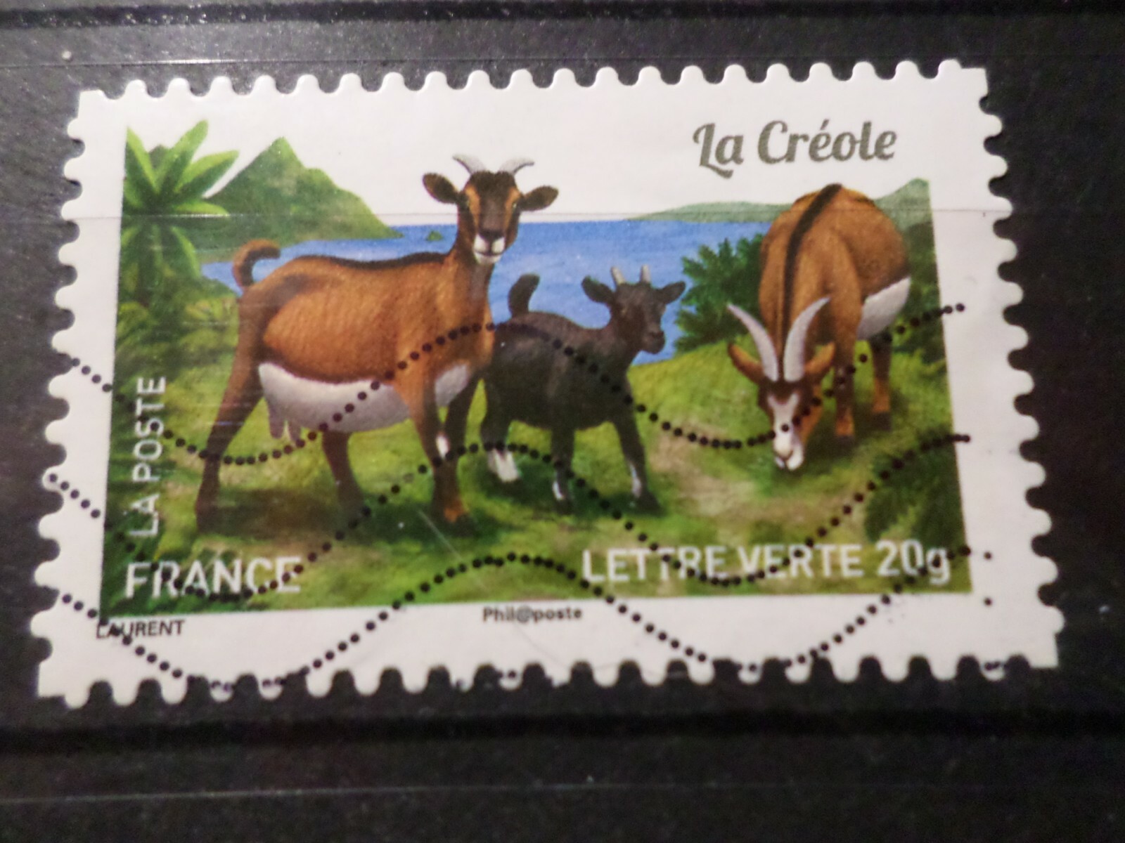 France 2015, Stamp Autoadhesive 1096 Goat Creole, Canceled, GOAT, VF ...