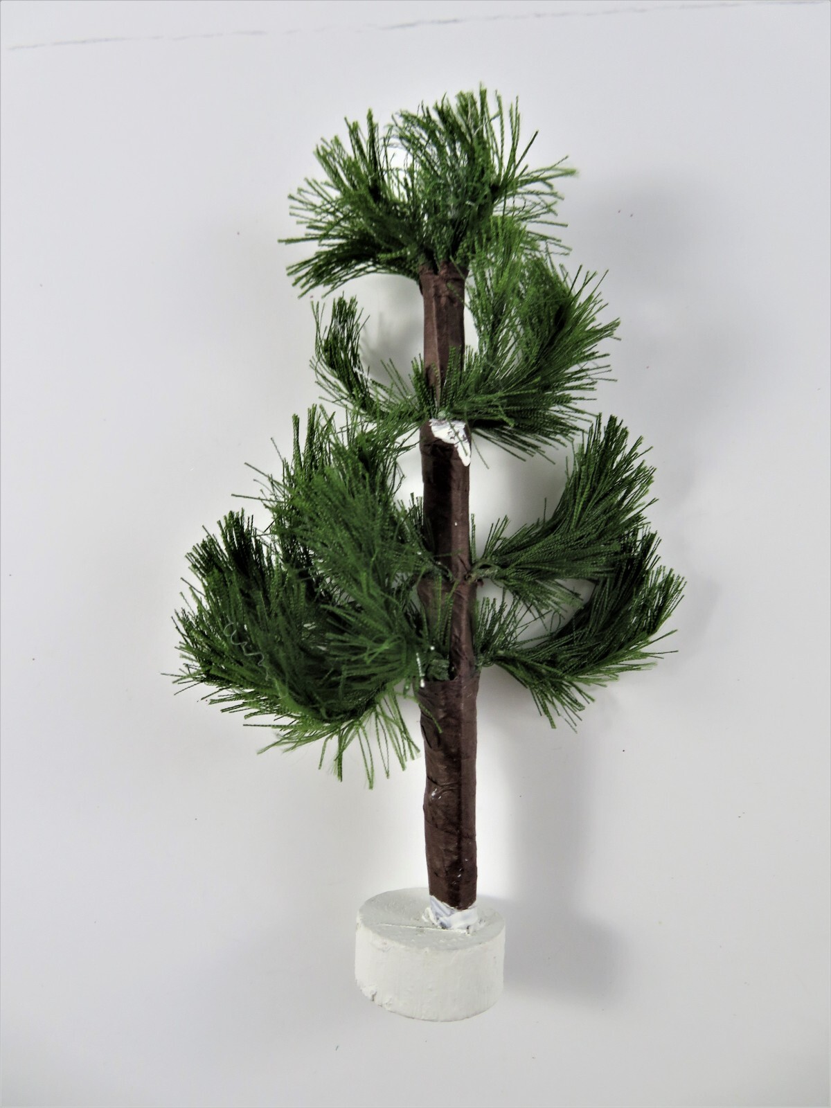 Miniature Tree Faux Fir Pine Soft Silky 6" For Christmas Village Or ...