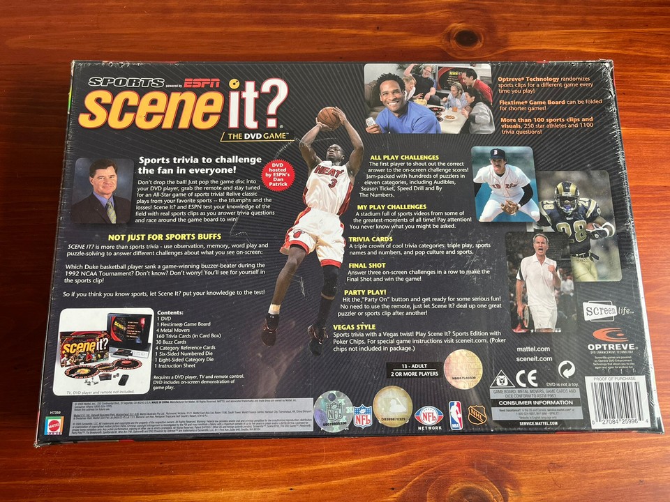 Scene It? Sports Powered by ESPN The DVD Game Sports Trivia Brand New ...