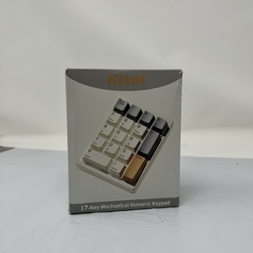 Kisnt backlit USB-C mechanical numeric keypad 17-key number pad Model ...