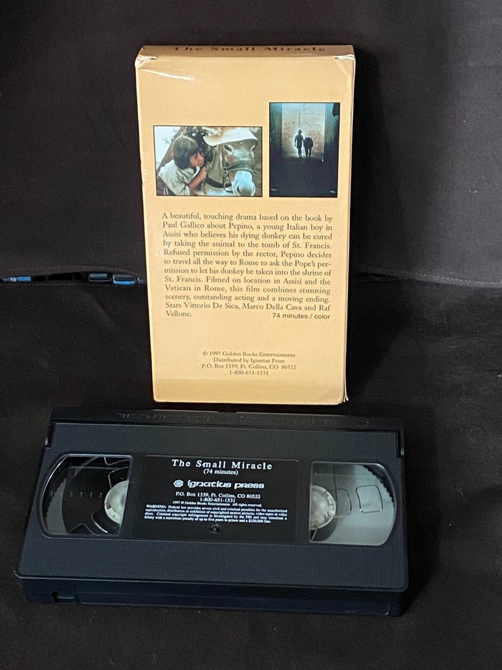 The Small Miracle VHS USED 1997 Vittorio De Sica & Marco Della Cava | eBay