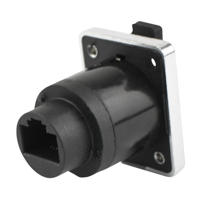 RJ45 Connector 8P8C Female Panel Mount Sockets RJ45 Ethernet Connector ...