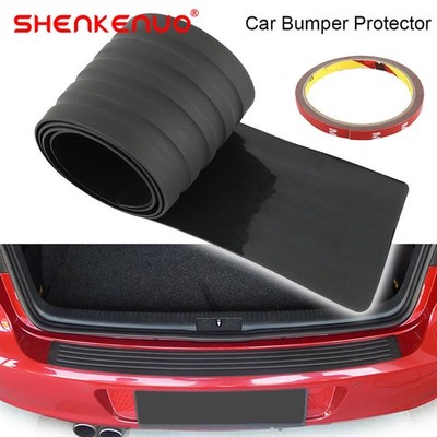 Rear Bumper Protector Universal Rubber Anti-Scratch Trunk Exterior ...