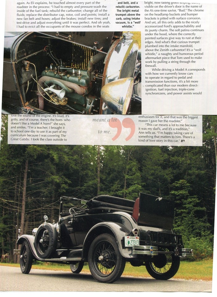 1929 FORD MODEL A ROADSTER 4 PG COLOR Article | eBay UK