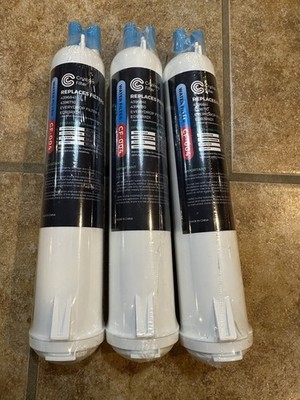 Lot of 3 Refrigerator Water Replacement Filter Cf-004 4396841 4396710 ...