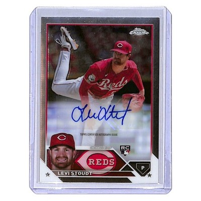 2023 Topps Chrome Update Series Levi Stoudt RC Auto Cincinnati Reds | eBay