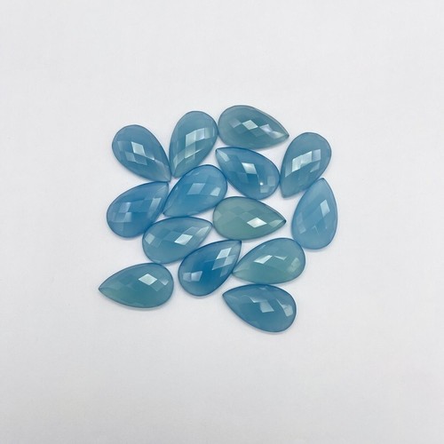 Natural Chalcedony Gemstone Checkerboard Cut Rare Stone Round Shape 205 ...