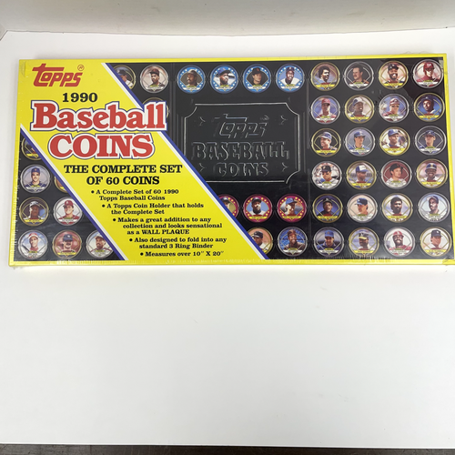 1990 Topps Baseball Coins Complete Set of 60 New Unopened Sealed ...