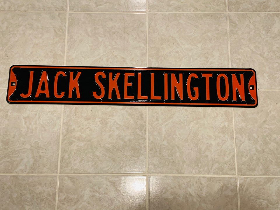 🔥 Nightmare Before Christmas • Jack Skellington Metal Street Sign ...