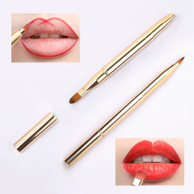 1/2pc Retractable Lip Brush Lipstick Makeup Tool Lip Eyeliner Cosmetic ...