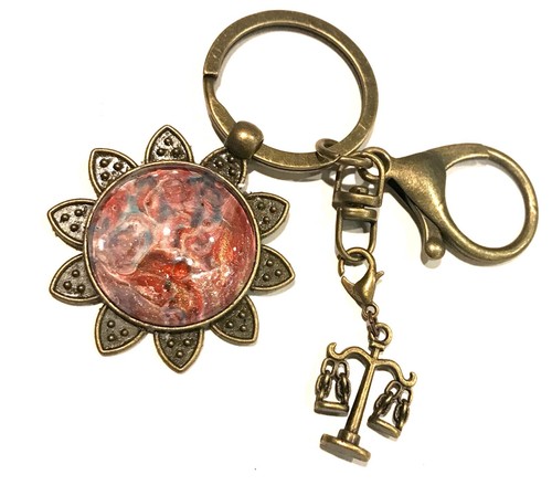 Handmade Key chain key rings charm unique gift idea wearable art ...