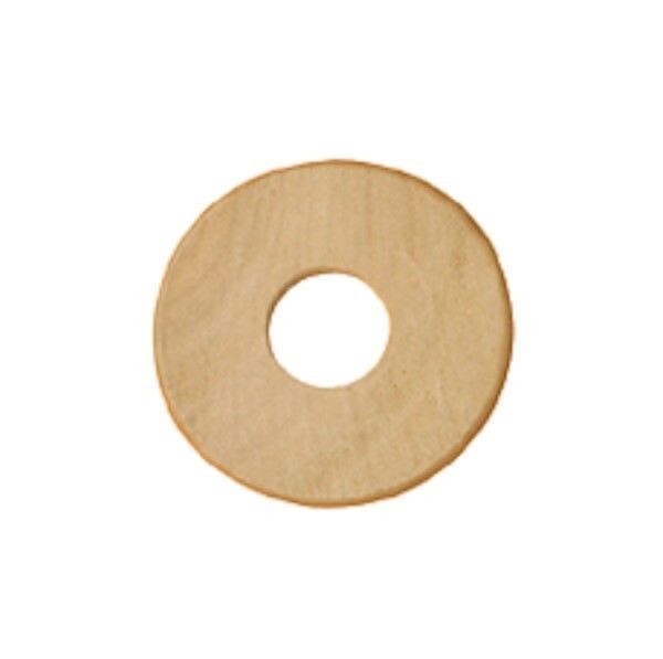 Washers, 25 Hard Wood 1 1/2 Inch Circle Donut Washer Woodlets with 1/2 ...
