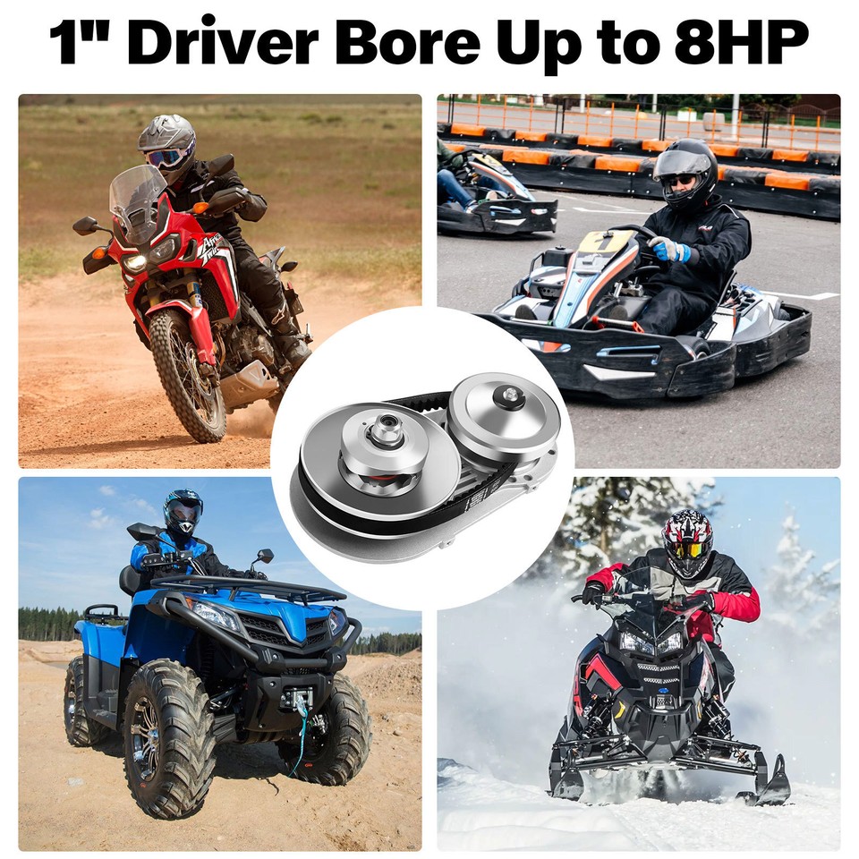 1" CLUTCH GO KART TORQUE CONVERTER 10T12T MINI BIKE CVT COMBO 35 #40/41 ...