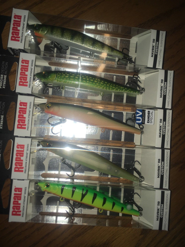 RAPALA PRECISION EXTREME MAVERICK 110SP=CUSTOM-5 DIFFERENT COLORED ...
