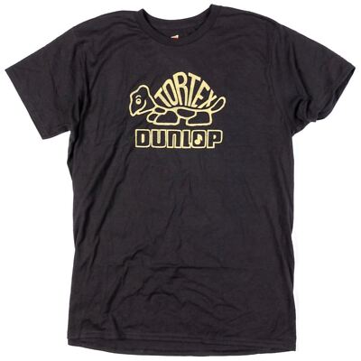 Dunlop Tortex Picks Turtle Logo Vintage T-Shirt, Black, X-Large | eBay